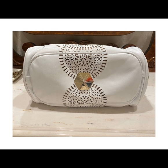 Jimmy Choo | Bags | Jimmy Choo White Soft Leather Bucket Bag | Poshmark